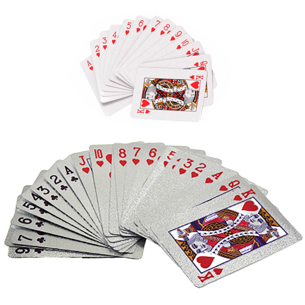 Deluxe Silver Foil Playing Cards Combo – Milx Designs